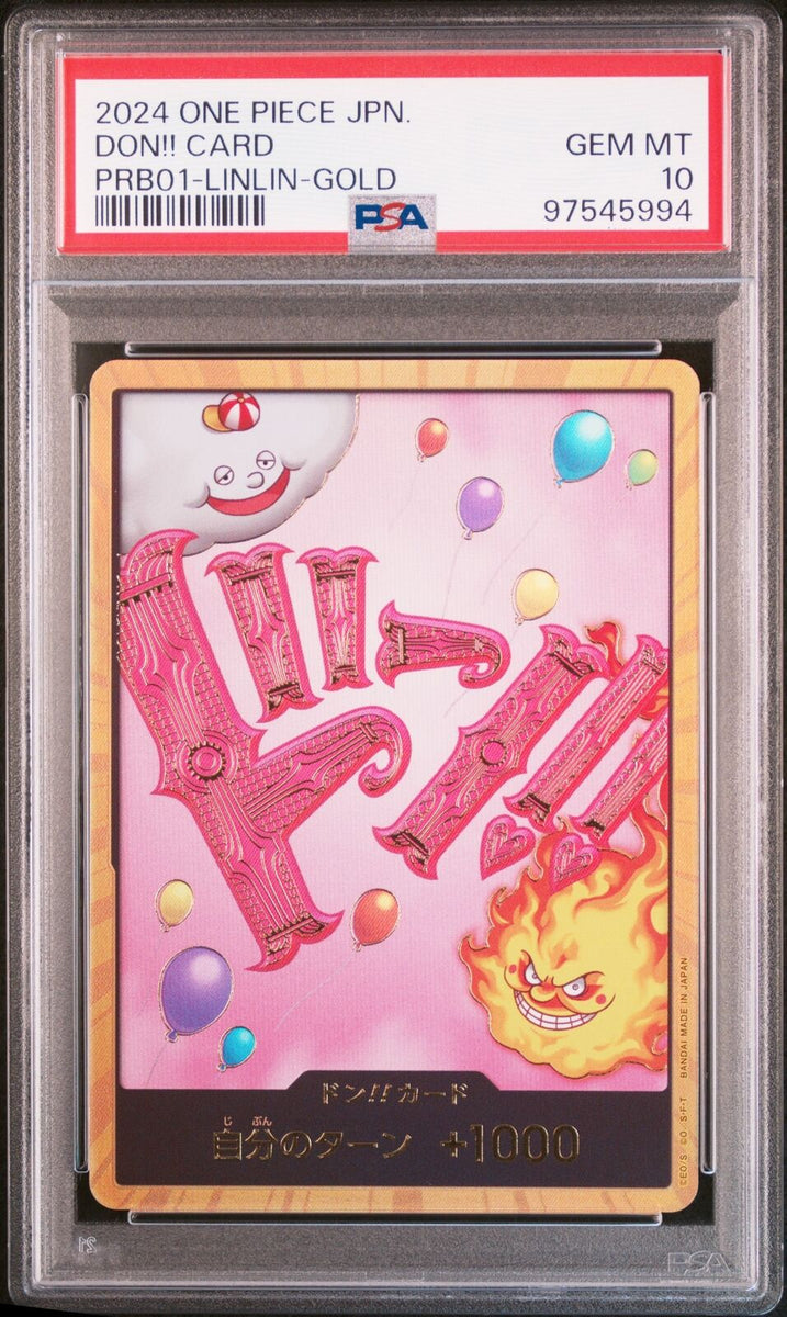 PSA 10 MINT JAPANESE ONE PIECE 2024 DON!! CARD PRB01-LINLIN-GOLD – PKMhobby