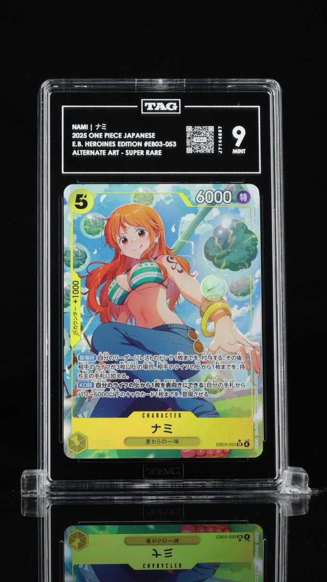 TAG 9 MINT Japanese One Piece 2025 NAMI EB03-053 ALT. ART – PKMhobby